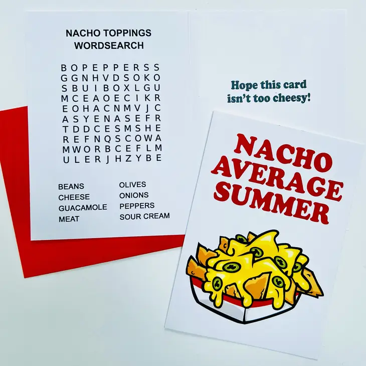 GREETING CARDS-NACHO AVERAGE SUMMER CAMP